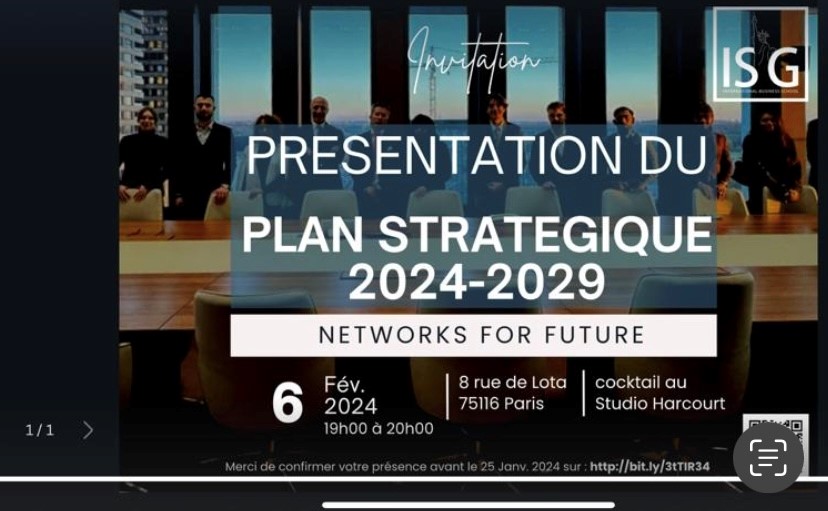 REMIND !!! DU COTE DE L'ISG : ET SI ON PARLAIT DE L'ISG, NOTRE ECOLE