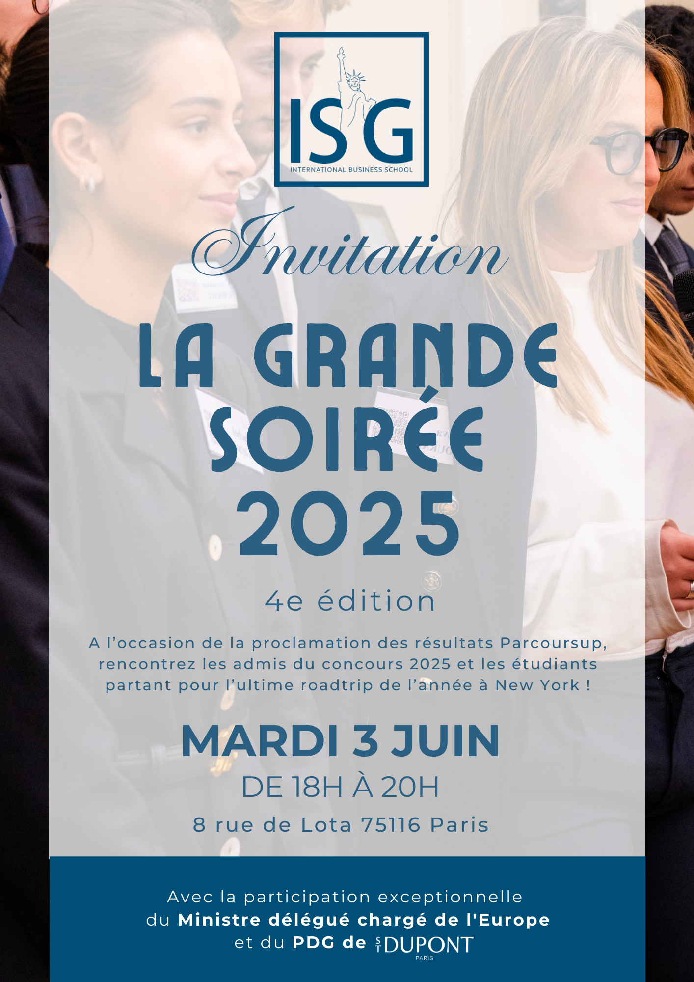 LA GRANDE SOIREE DE L'ISG 2025