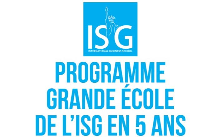 Le nouveau programme Grande-Ecole de l'ISG enfin dévoilé